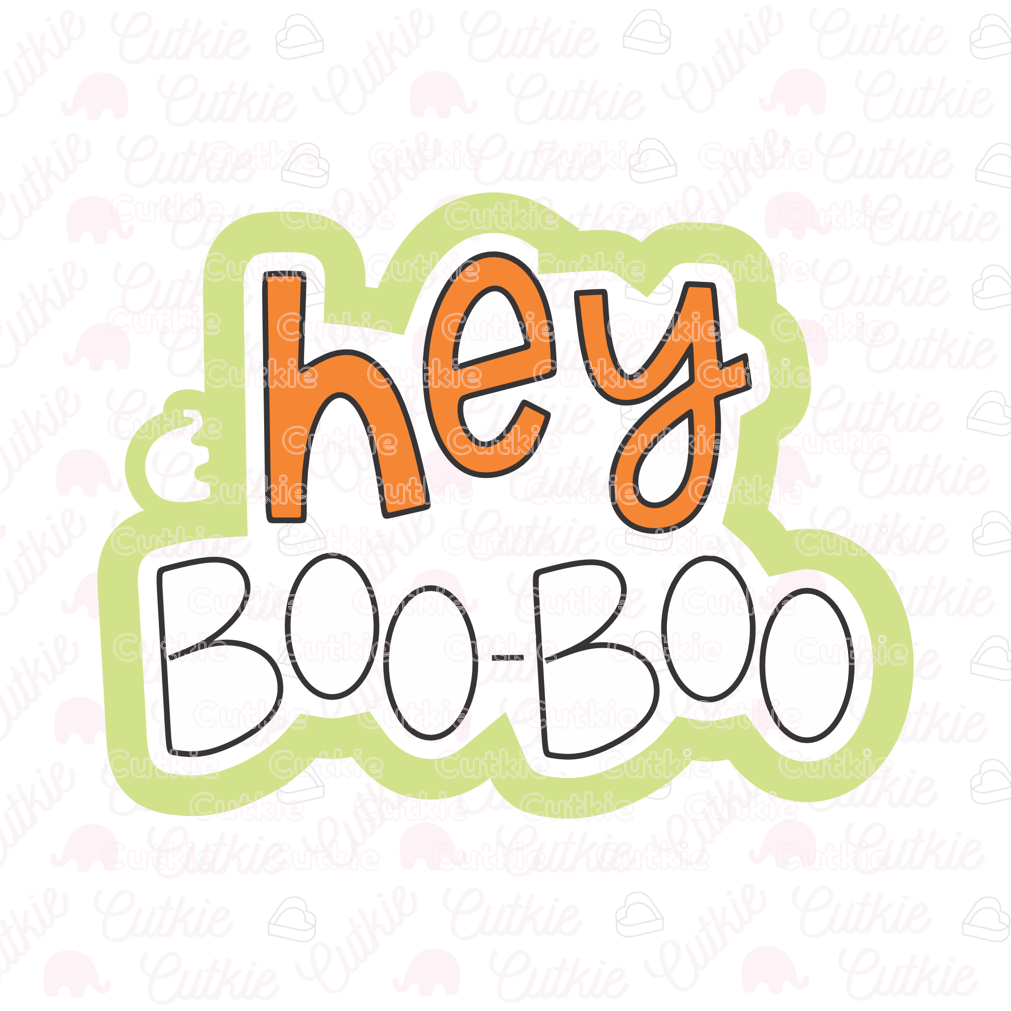 Cortador de galleta "Letrero Boo-Boo" – Cutkie